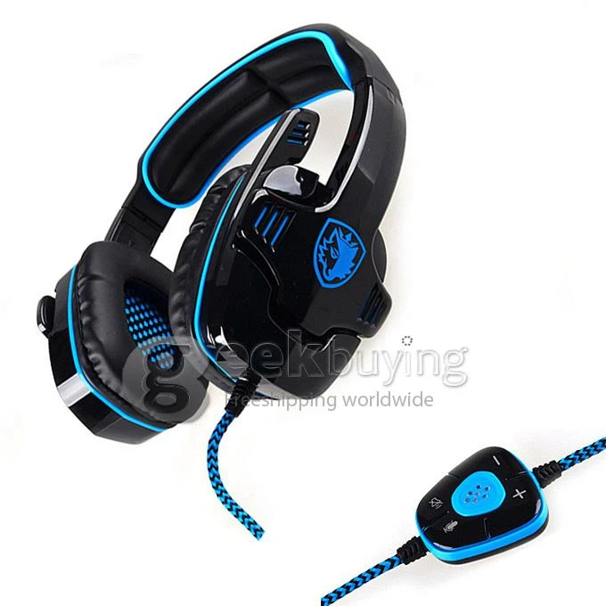 Геймърски Слушалки SADES SA-901, USB, Син - eMAG.bg