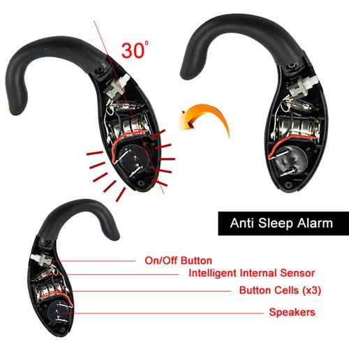Black Dolphin Shaped Nap Zapper Anti Sleep Sleeping Nap Alert