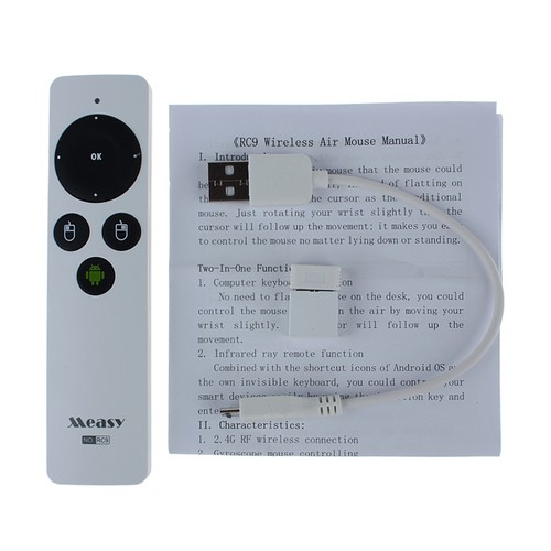 RC9 Measy Gyroscope Operation 2.4G Wireless Air Mouse Remote Control