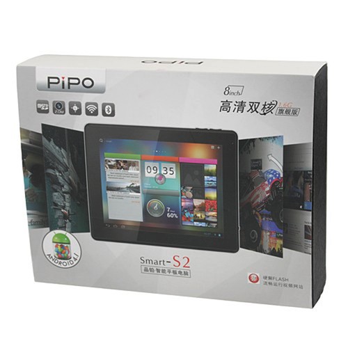 Pipo S2 8 inch Android 4.1 Tablet PC 1024*768 RK3066 1.6GHz Dual Core ...