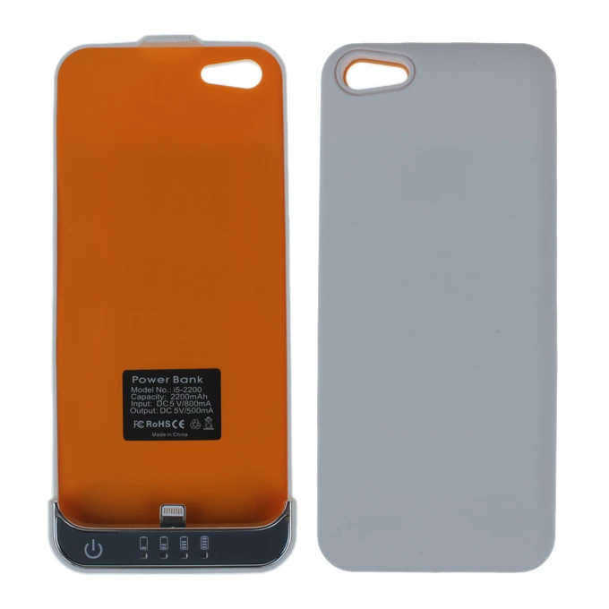 2200mah Portable External Backup Power Bank Case For iPhone 5S 5