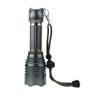 Cree XR-E Q5 250LM 5-Mode White Flashlight - Silver Grey