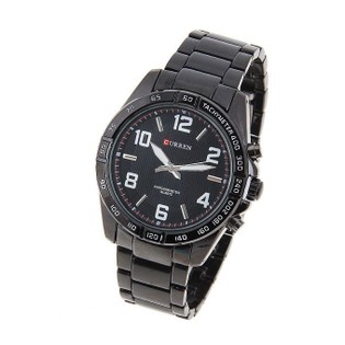 Curren 8107 Men's Arabic Numbers Strips Hour Marks Quartz Watch