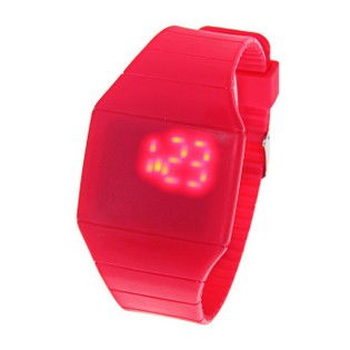 Makibes Touch Screen LED Watch with Red Light and Silicon Band