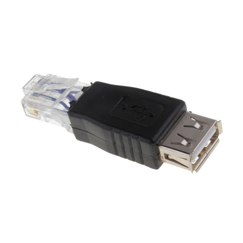 USB A Female to Ethernet LAN RJ45 Male Router Adapter