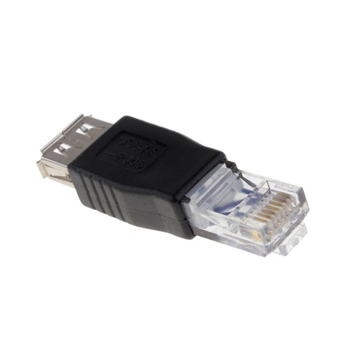 USB A Female to Ethernet LAN RJ45 Male Router Adapter