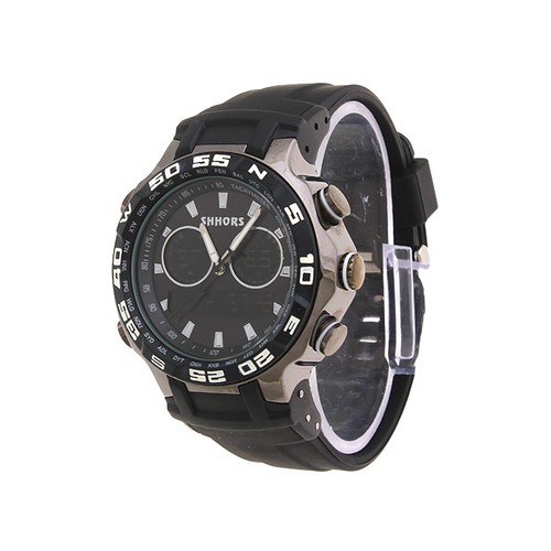 SHHORS 80071 Water Resistance Sports Watches - Black