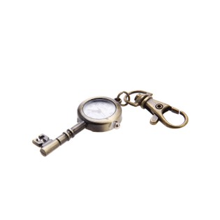 Retro Key Style Unisex Alloy Analog Quartz Keychain Watch
