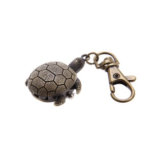 Tortoise Style Unisex Alloy Analog Quartz Keychain Watch