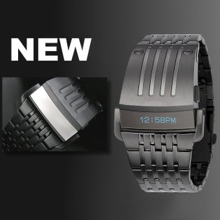 Iron Man Style Men's Creative Concept Robot Digital LED Watch