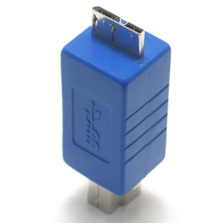 USB 3.0 Micro B Male to B Male Adapter -Blue