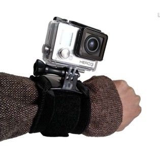 TELESIN Arm Bands Wrist Strap Mount for GOPRO HERO 3+/3/2/1 - Black