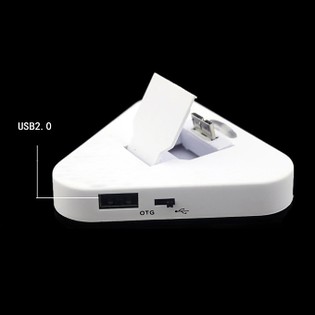 Triangle Desktop Dock Cradle Charger with OTG fr Samsung S5 I9600