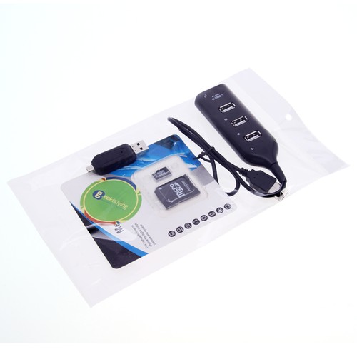 All in One USB 4 port Hub + OTG/USB Card Reader +8G TF Card + NFC Tag