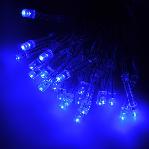 5M 5W 50-LED 2-Mode Blue LED String Light Decorative Strip Lamp