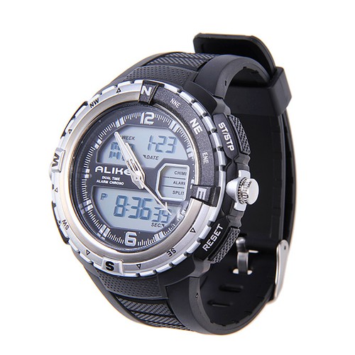 ALIKE 50M Waterproof Analog & Digital Quartz Sport Watch for Boy