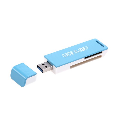 USB 3.0 Card Reader Supports SD/MMC/Micro SD/TF/CF/MD Memory Cards