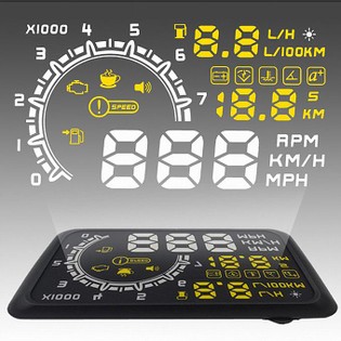 5.5" HUD Head-up Display Projector Car PC Driving Data Speedometer