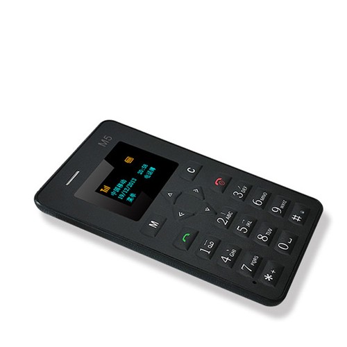 AEKU M5 4.5mm Thin 1.0 inch Mini Pocket Card Cell Phones Bluetooth