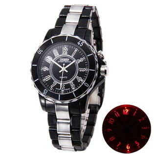 OHSEN LED Ceramics Analog Quartz Sport Waterproof Watch for Man