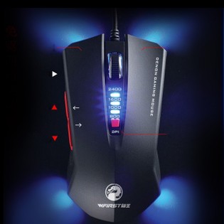 WFIRST DENON X6000-M Wired USB 2400DPI Gaming Mouse 6D Optical Mouse