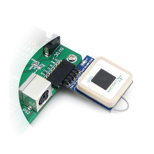 UART GPS Module U-blox NEO-6M Onboard Curved / Horizontal Pinheader