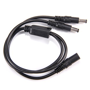 DC 1 to 2 Power Splitter Adapter Cable for Security CCTV Camera