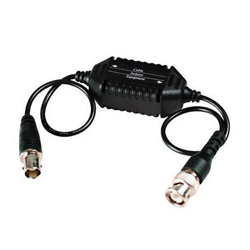 CCTV BNC Male to BNC Female Video Ground Loop Isolator Anti-jammer