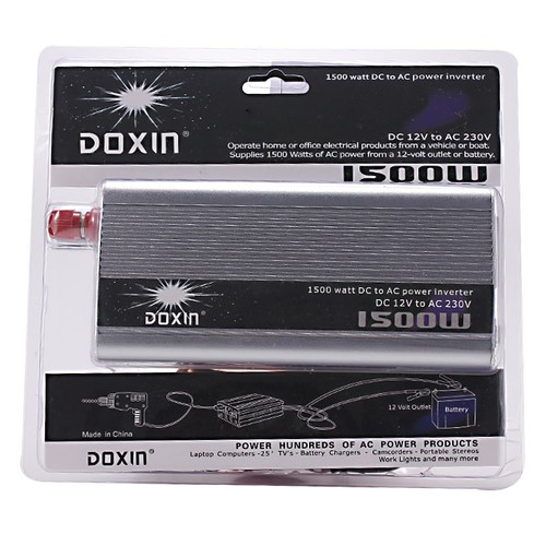 1500W WATT DC 12V to AC 110V 50Hz Car Power Converter Car Charger