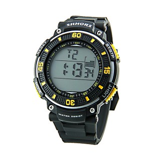 SHHORS 789 LED Rubber Band Digital Sport Quartz Wrist Watch for Man