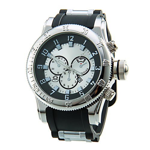 SHHORS 80083 Rubber Band Analog Sport Quartz Wrist Watch for Man