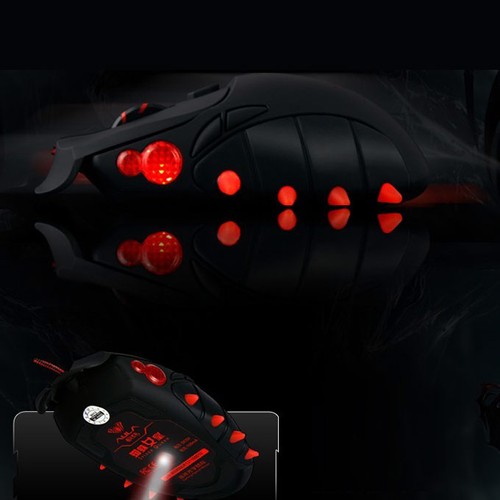 AULA Spider Queen 4000DPI 8D USB Wired Gaming Optical Mouse