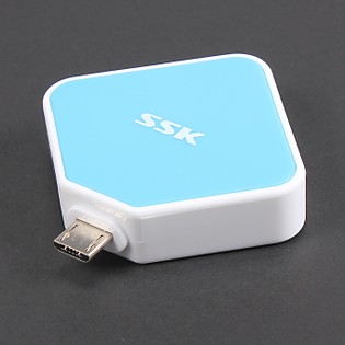 SSK SCRM068 Card Reader Delock OTG SD + Micro SD + USB