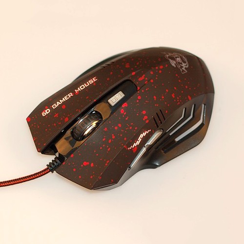 Wired 6-Key USB 2.0 800 / 1000 / 1600 / 2400dpi Optical Gaming Mouse