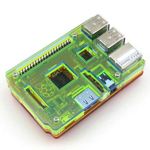 Raspberry Pi RPi B+ (CN) Project Board Board with Rainbow Case
