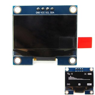 Arduino 1.3"128x64 I2C Interface White OLED Display Module