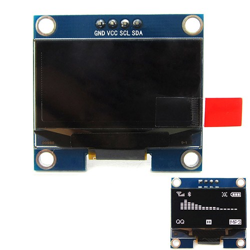 Arduino 1.3"128x64 I2C Interface White OLED Display Module