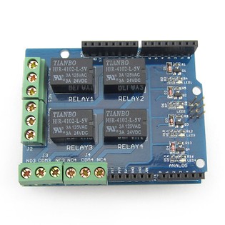Arduino Relay Shield v1.0 5V 4-Channel Relay Module Compatible With ...