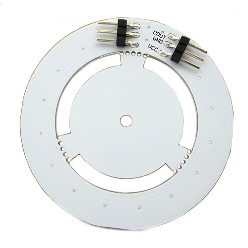 WS2811 5050 Full Color RGB LED Lamp Round Panel 16 Bit 5V Cascadable ...