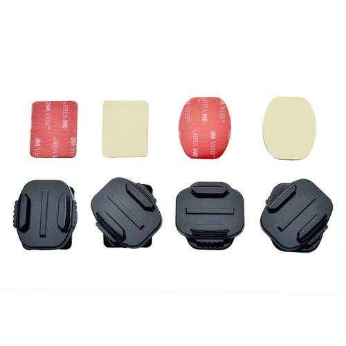 Dazzne DZ-318 8in1 Kit Flat Mount Curved Mount 3M Stickers for GoPro S