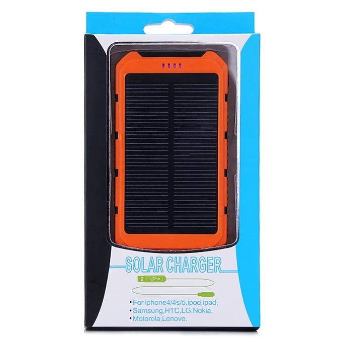DS18000 6000mAh Solar Panel Mobile Charger