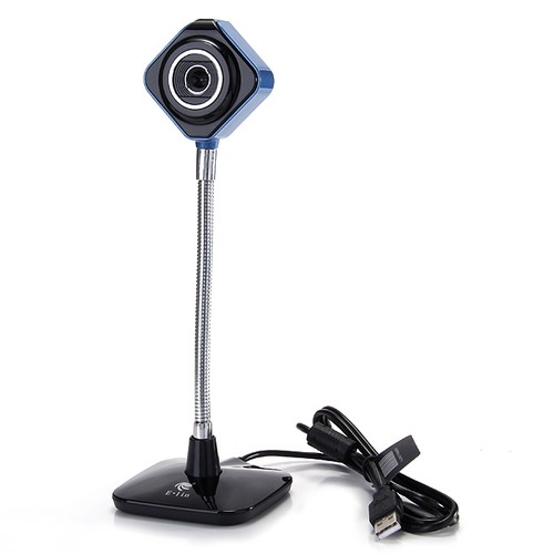 Elin Adjustable Rhomboic HD USB Web Camera For Windows & Mac OS - Blue