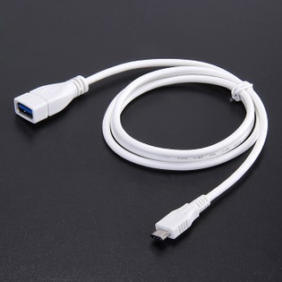 USB Type-C To 3.0 AF Cable Male To Female USB Data Cable 1.0M - White