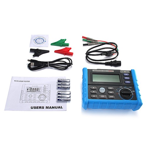 Circuit Breaker RCD Loop Tester Meter Trip-out Time/Current Voltage