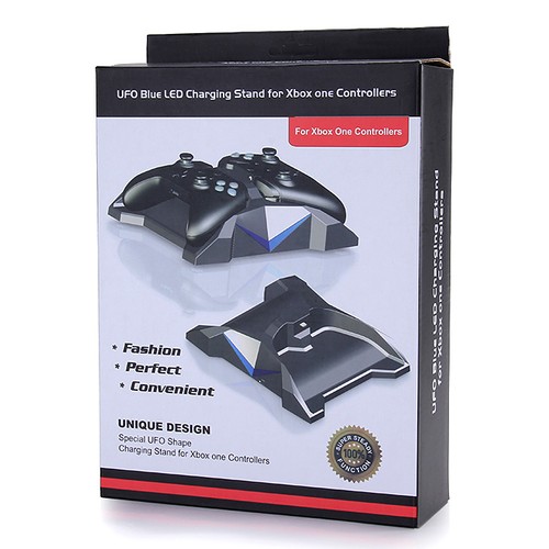 UFO Design LED Dual Charging Dock Charger Stand For Microsoft Xbox One
