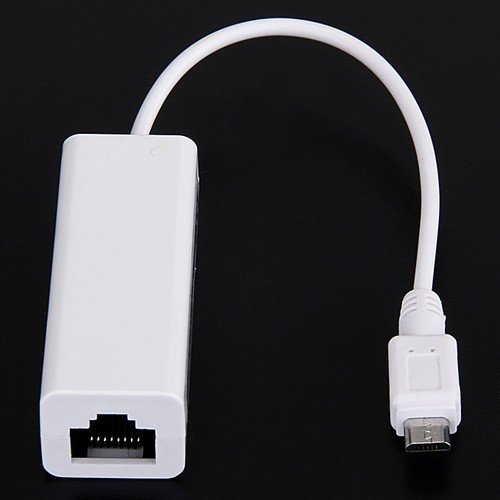 Micro USB 2.0 to 10/100Mbps Ethernet Lan Adapter for Tablet PC