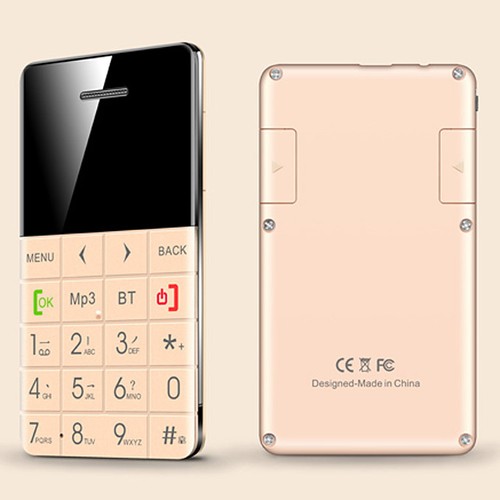 Qmart Q5 Ultra Thin Slim 1.0inch Mini Pocket Card Cell Phone