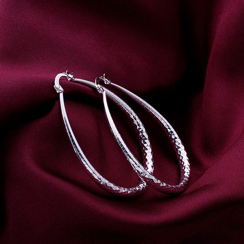 Fashion Silver Round Earrings Ear Pendants