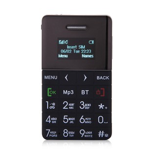 Qmart Q5 Ultra Thin Slim 1.0inch Bluetooth Mini Pocket Card Cell Phone