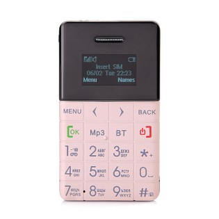 Qmart Q5 Ultra Thin Slim 1.0inch Bluetooth Mini Pocket Card Cell Phone